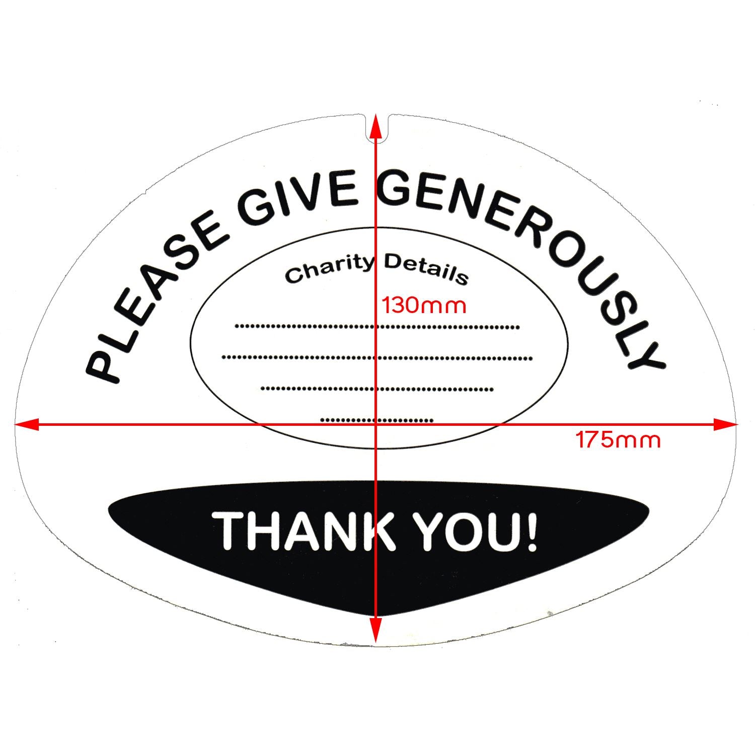 10 Lid Labels for Charity Collection Buckets – Charnwood Fundraising