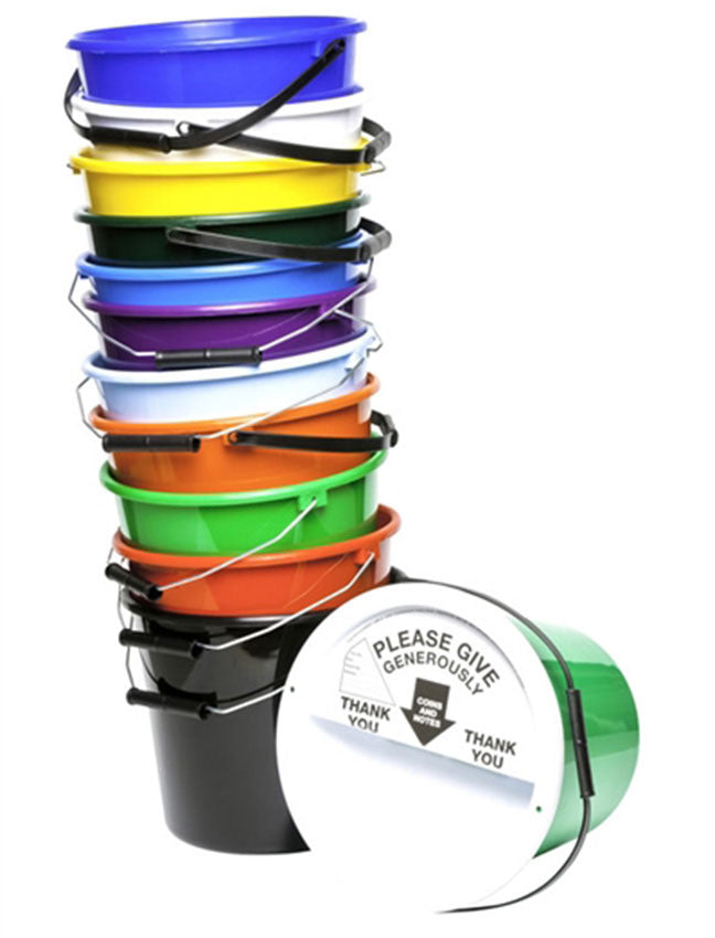 Charity Money Collection Bucket with Lid - 5.7 Litres – Charnwood ...