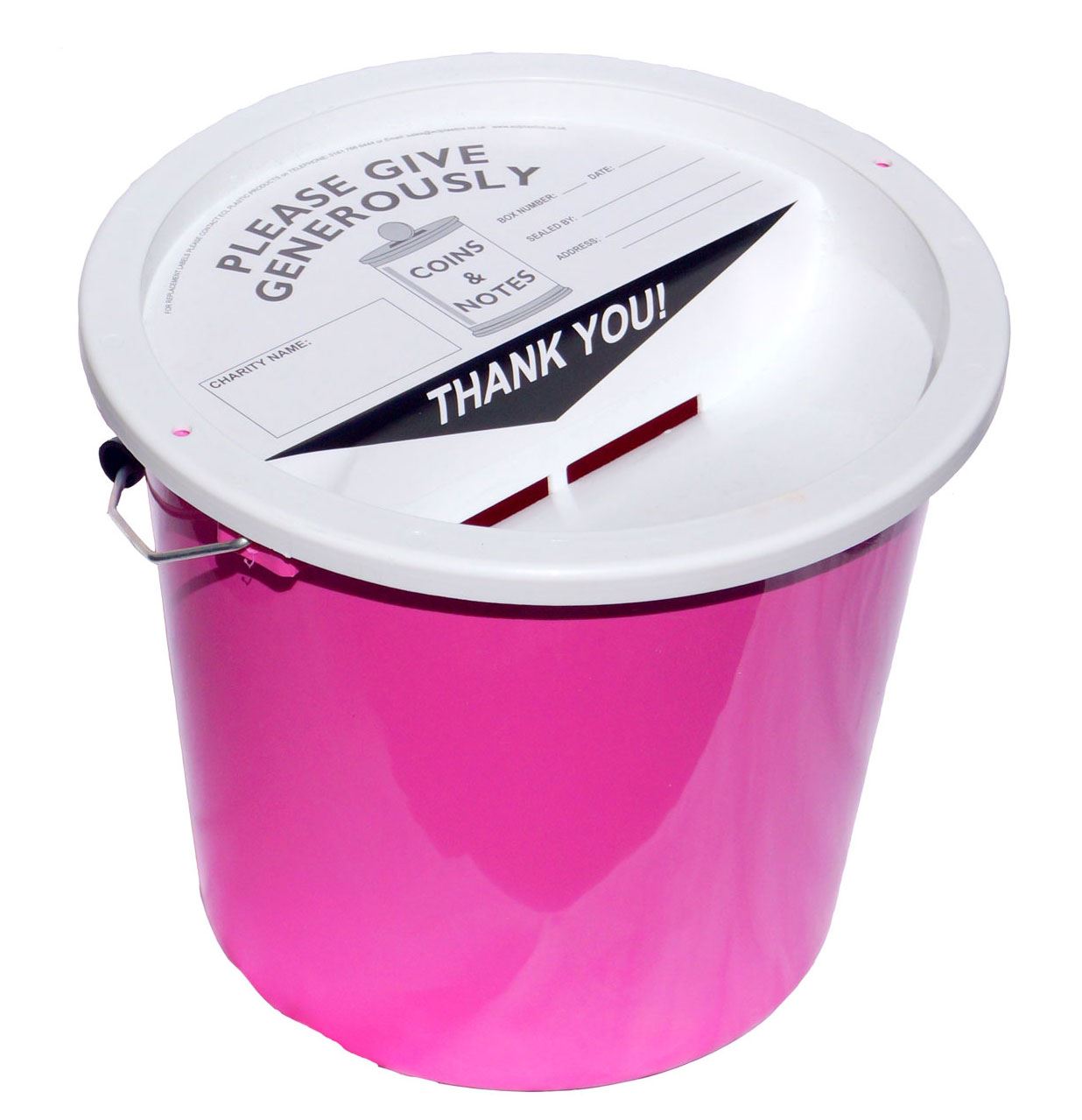 Charity Money Collection Bucket with Lid - 5.7 Litres – Charnwood ...