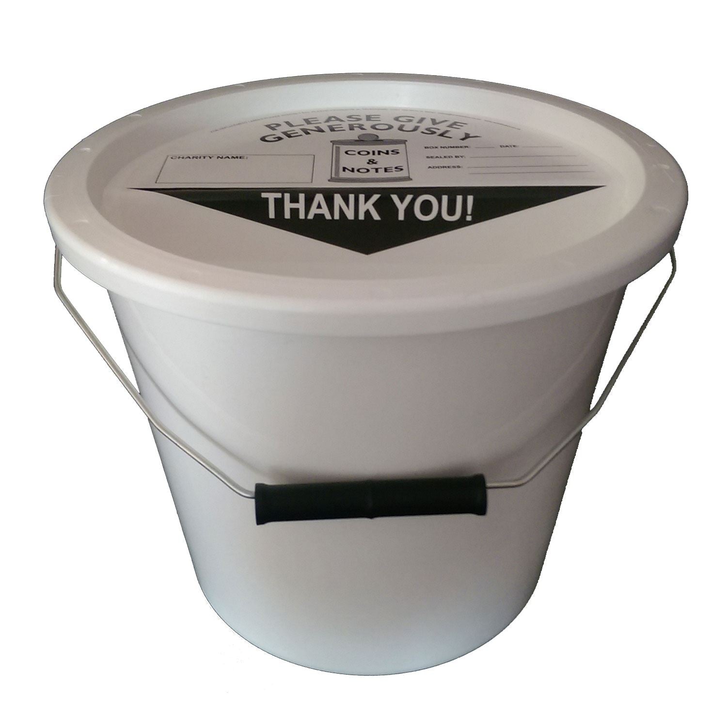 Charity Money Collection Bucket with Lid - 5.7 Litres – Charnwood ...
