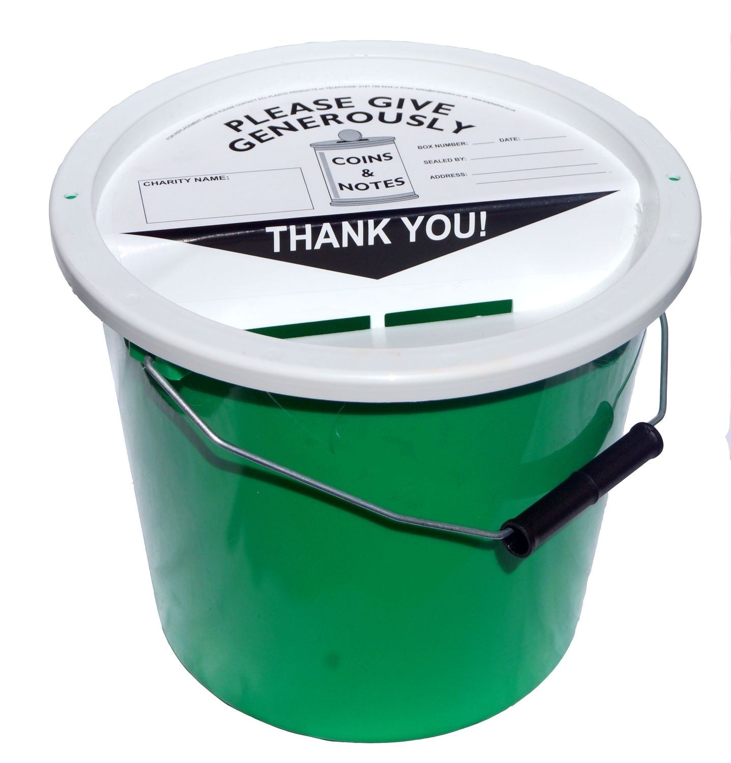 Charity Money Collection Bucket with Lid - 5.7 Litres – Charnwood ...